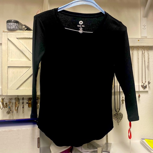 Ruby Rd. | Tops | Ruby Rd Black Shirt | Poshmark